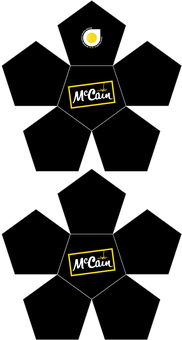 12 Panel Design - Miniball Templates - Custom made promotional balls