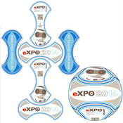 6 Panel Design - Miniball Templates - Custom made promotional balls